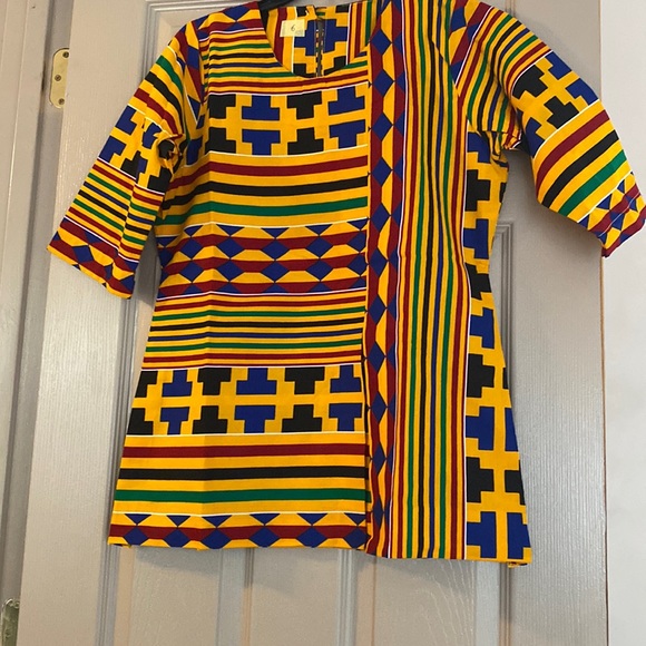 Tops | Authentic Made In Africa Ladys Dansiki Top With Slit Looks ...